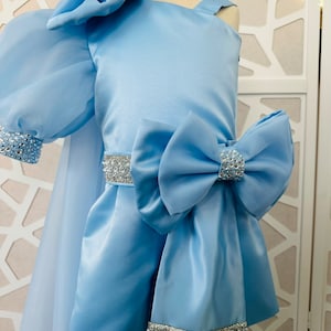 Fun Fashion Sequins Light Blue Girls Outfit Pageant Runway Pageant ...