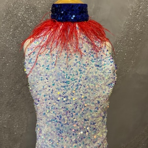 Red White Blue Wear With Cape Pageant Fun Fashion Girls Patriotic ...