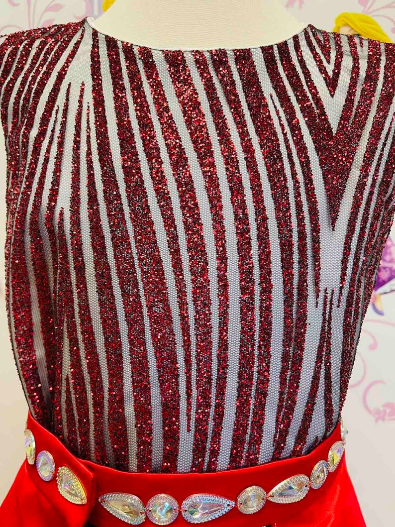 Fun Fashion Red Outfit Pageant White Red Runway Pageant Outfit With ...