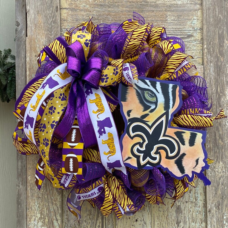 Lsu Wreath - Etsy