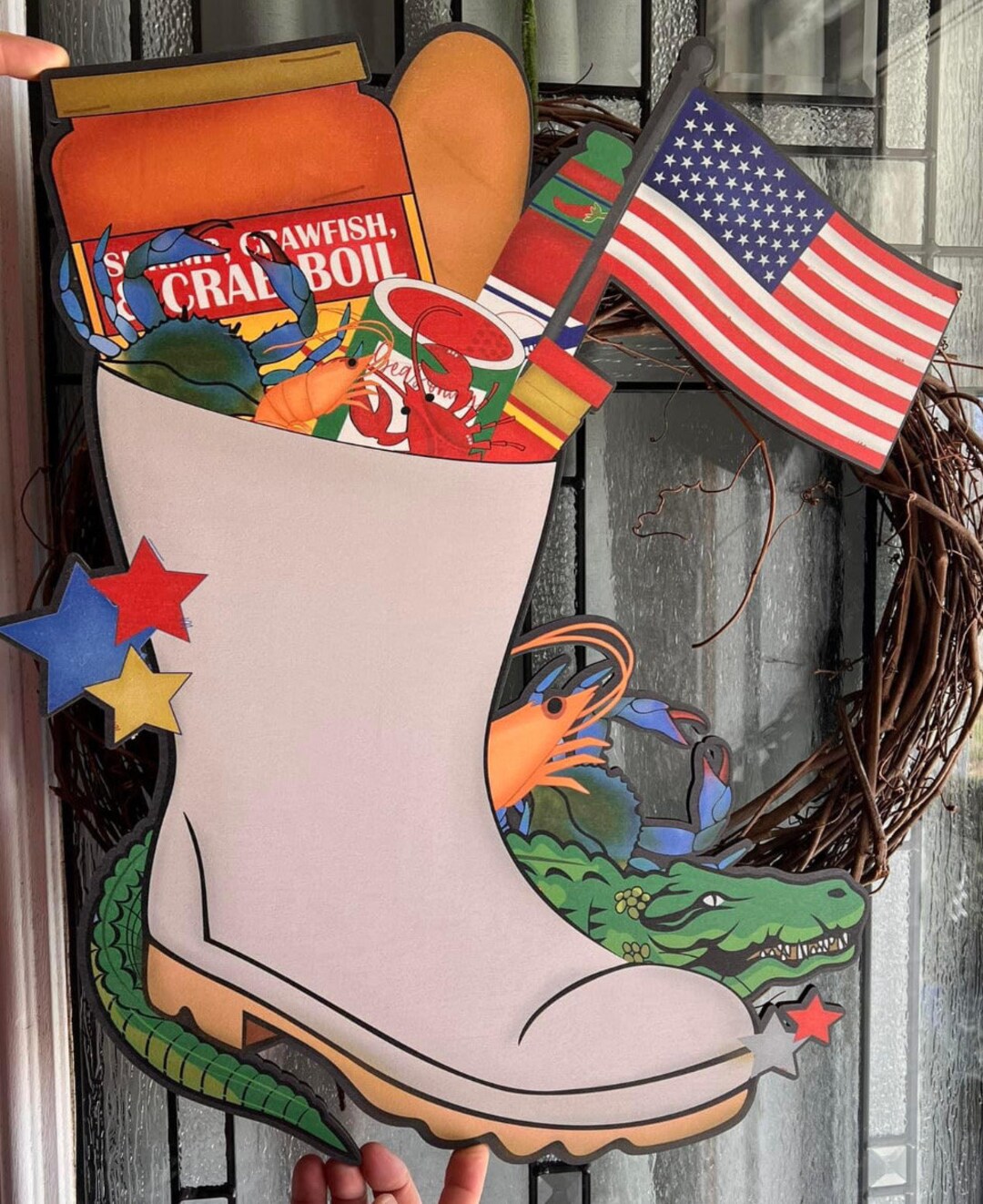 Crawfish Boil Door Hanger Crawfish Door Hanger Crawfish Sign Crawfish ...