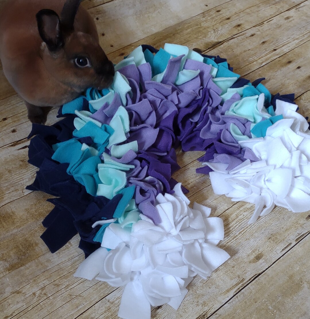 Rainbow Ombre Snuffle Mat for Bunny/ Rabbit/ Guinea Pig/ Enrichment Toy ...