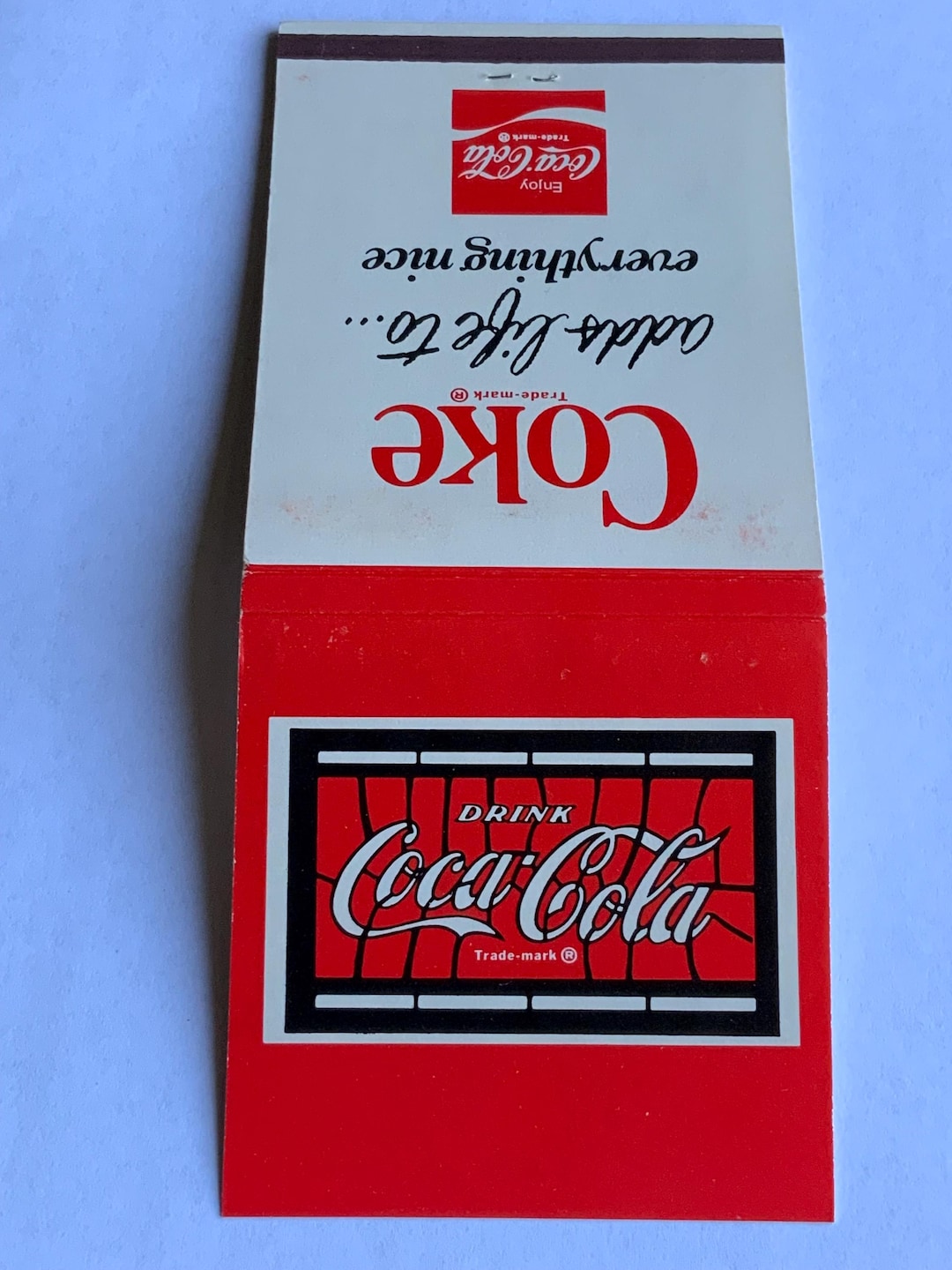 Vintage Giant Matchbook Coca Cola - Etsy