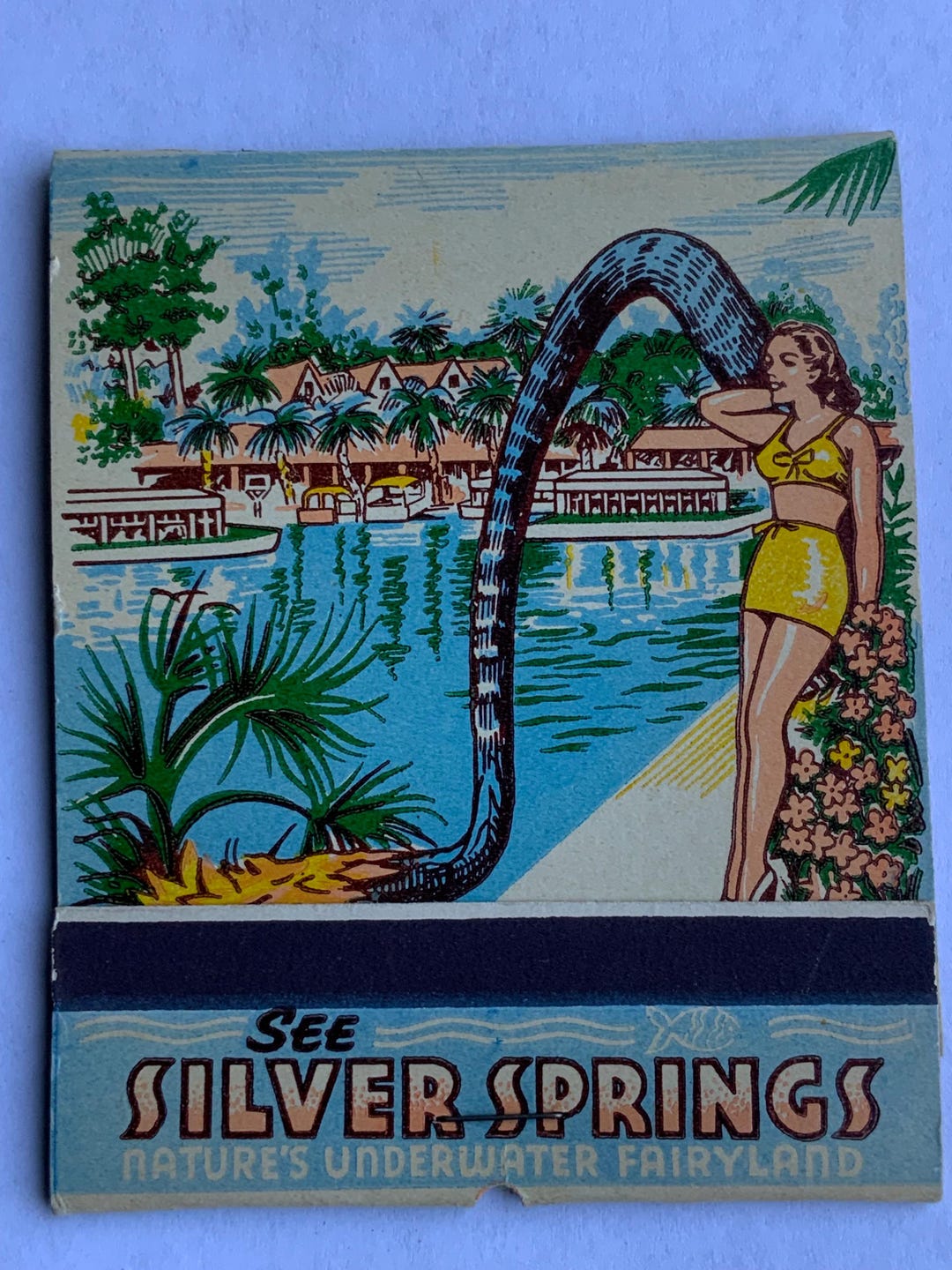 Vintage Giant Girlie Matchbook Silver Spring Miami Florida Feature ...
