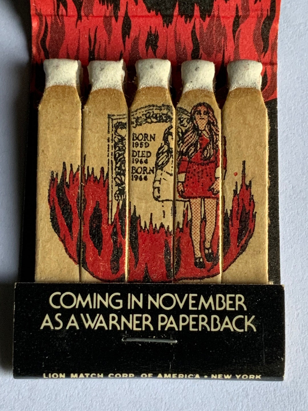 Vintage Feature Matchbook Audrey Rose the Novel of Reincarnation A ...