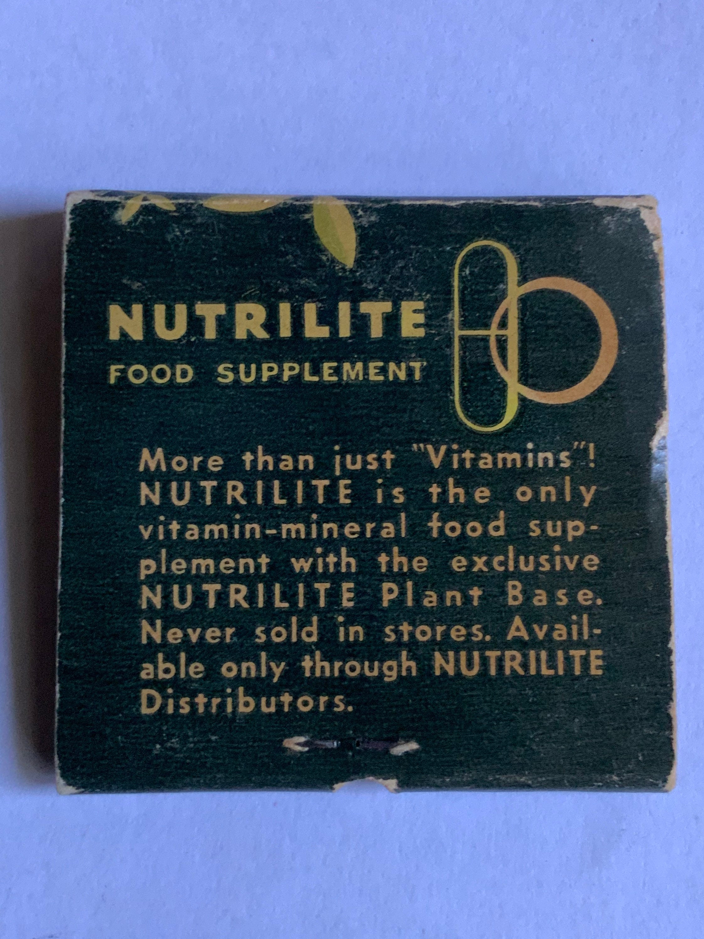 Nutrilite Food Supplement matchbook printed sticks matches feature ...