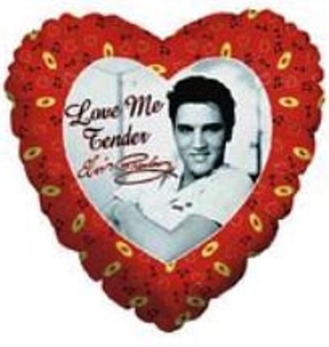 Elvis Presley Balloon Love Me Tender Mylar Foil Balloon COLLECTORS - Etsy