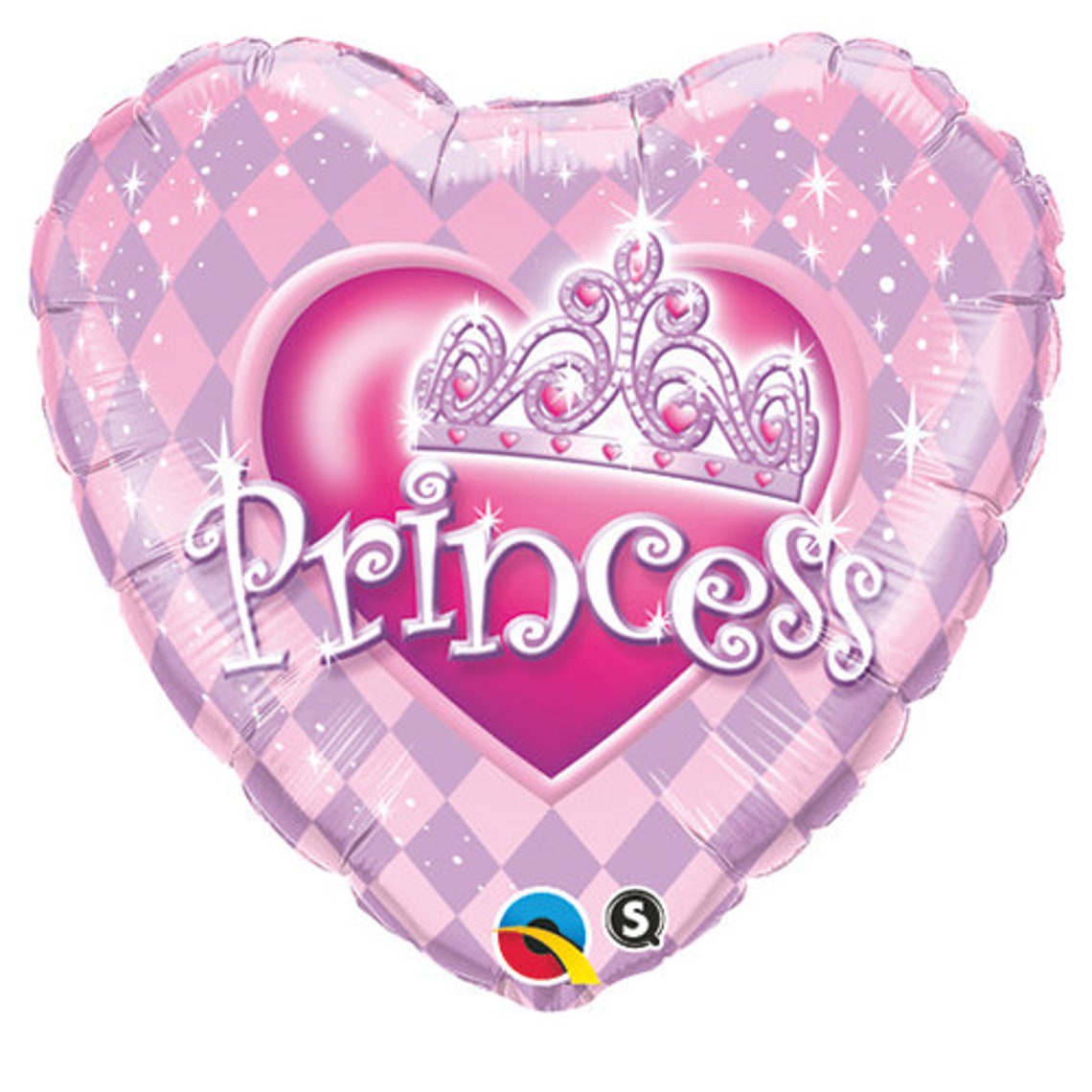 Princess Tiara Heart Shape Balloon Bundle Set of 3 Mylar Foil Balloons ...