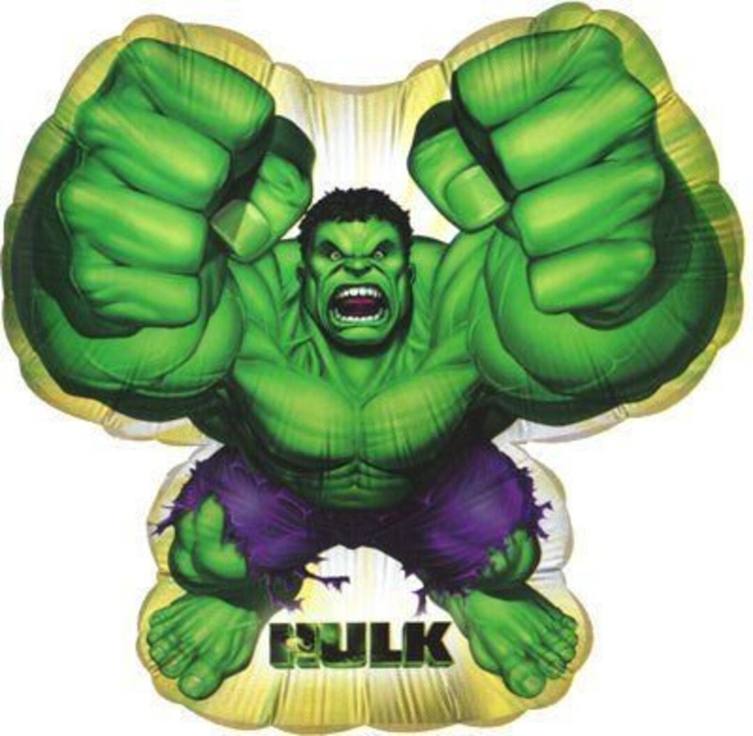 Marvel Avengers Mylar Foil Balloon 35 Hulk - Etsy
