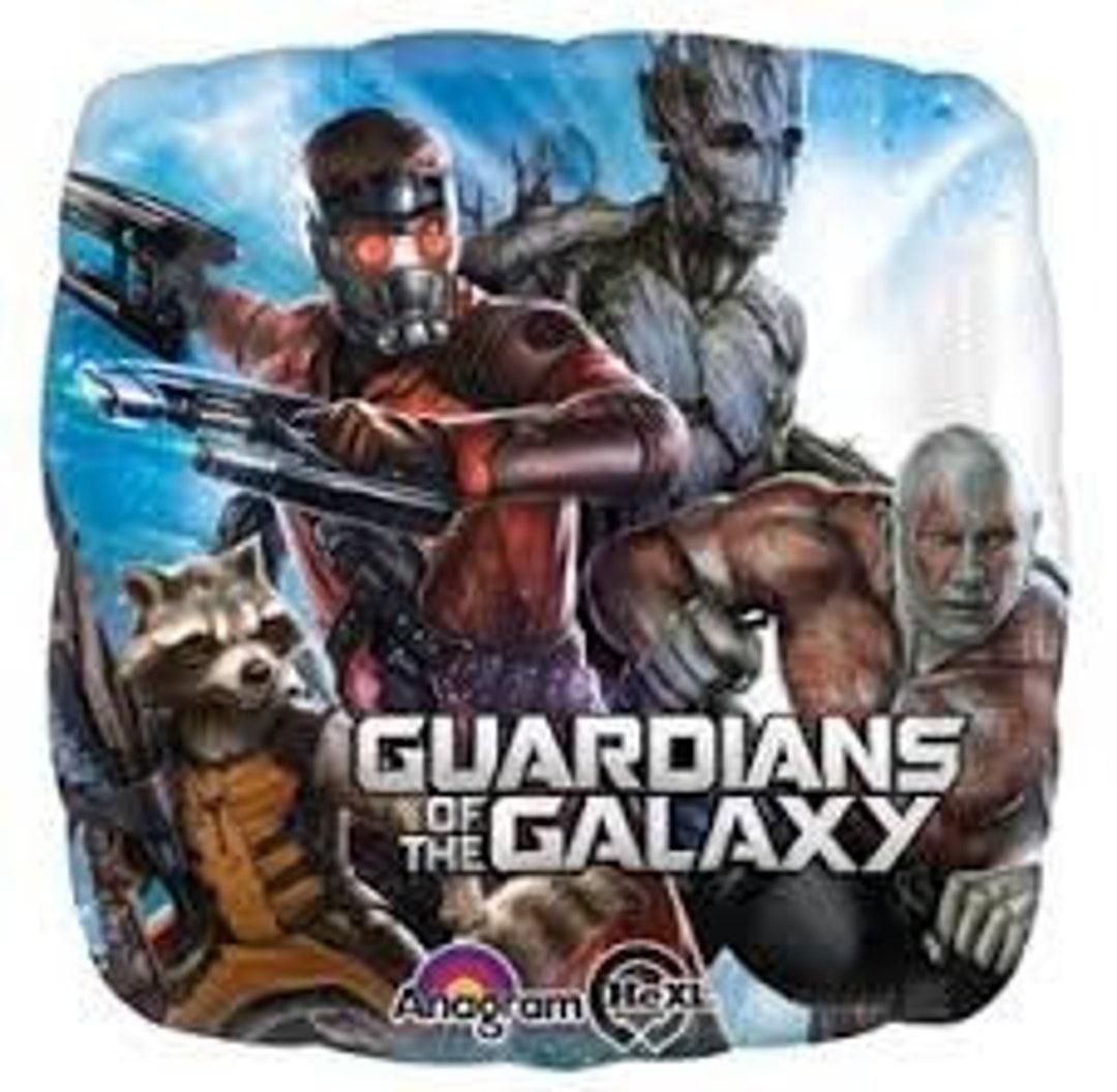 Guardians of the Galaxy Marvel Square Mylar Foil Balloon - Etsy