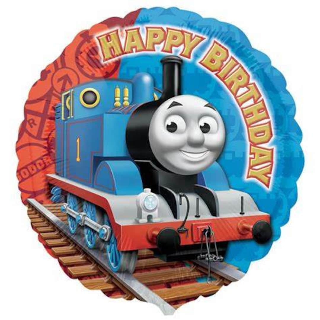 THOMAS the TANK ENGINE 18" Happy Birthday Foil Balloon - Etsy