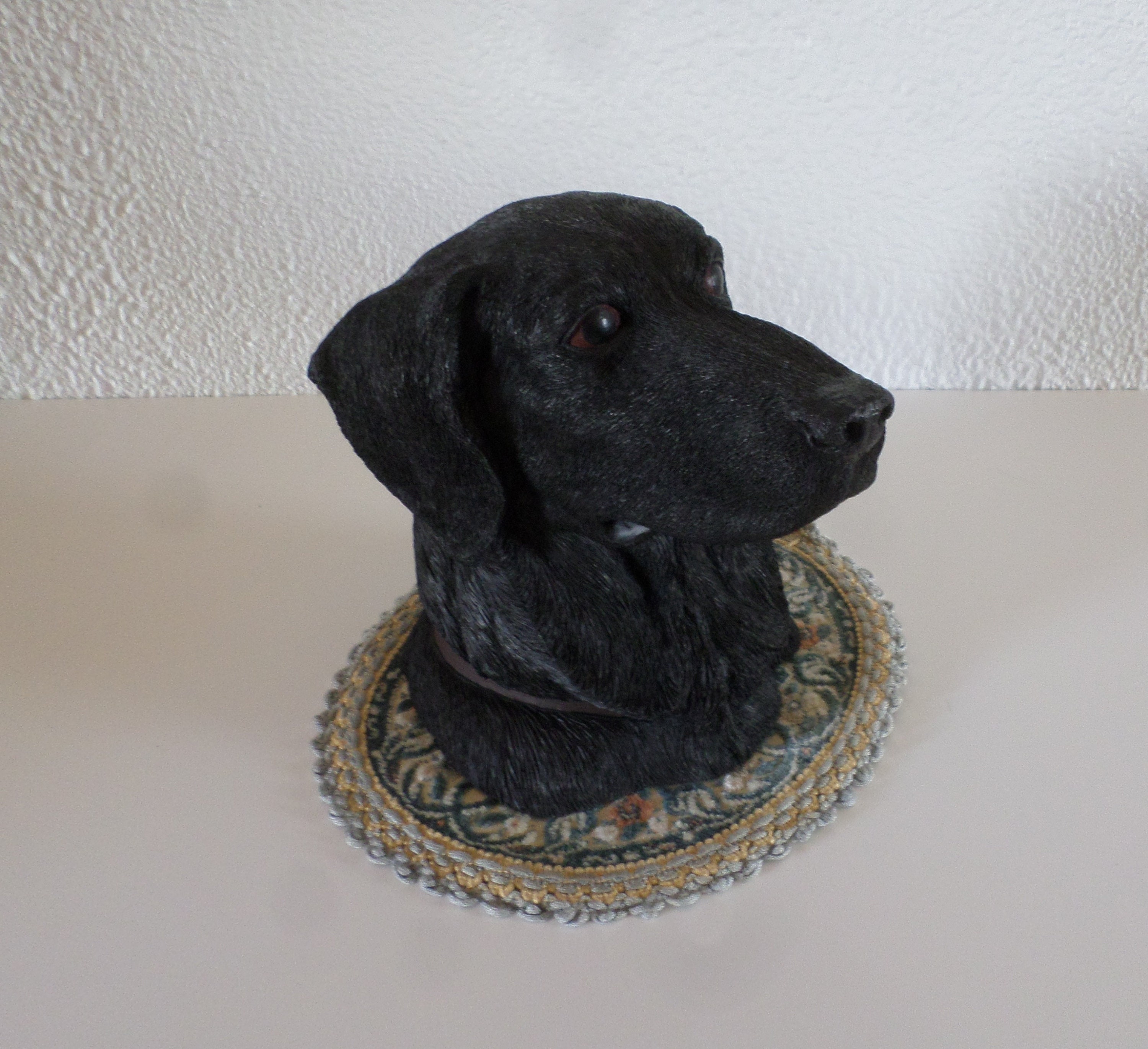 Vintage Black Labrador Head Dog Bust 1983 Miranda - Etsy