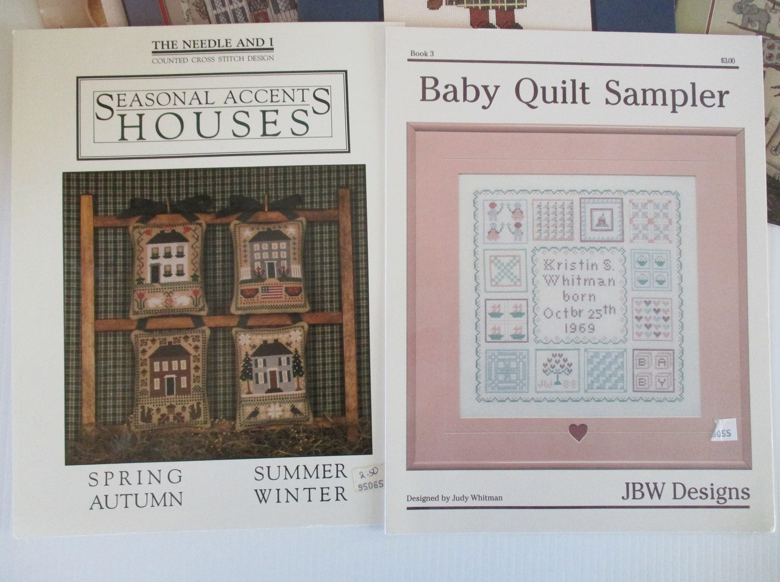 Set of 6 Vintage Cross Stitch Pattern Leaflets, Booklets, Samplers ...