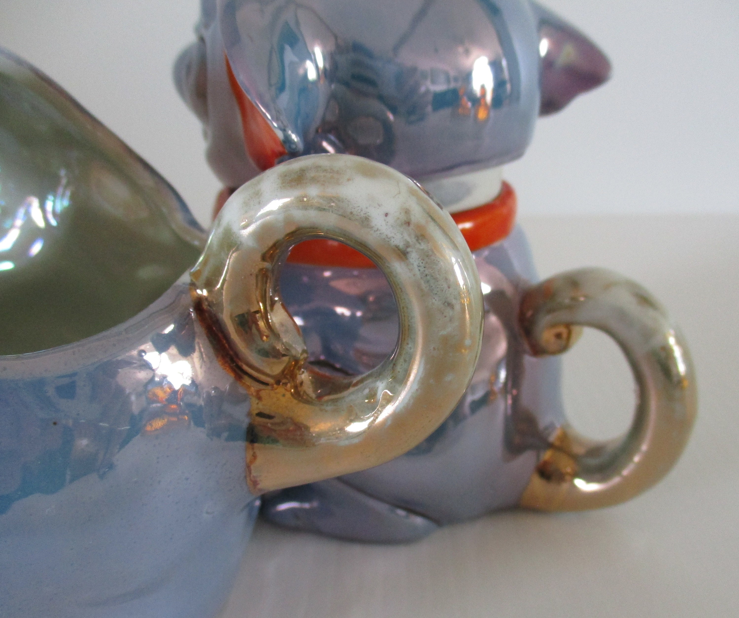 Vintage Bonzo the Dog Blue Lusterware Sugar Bowl and Creamer - Etsy