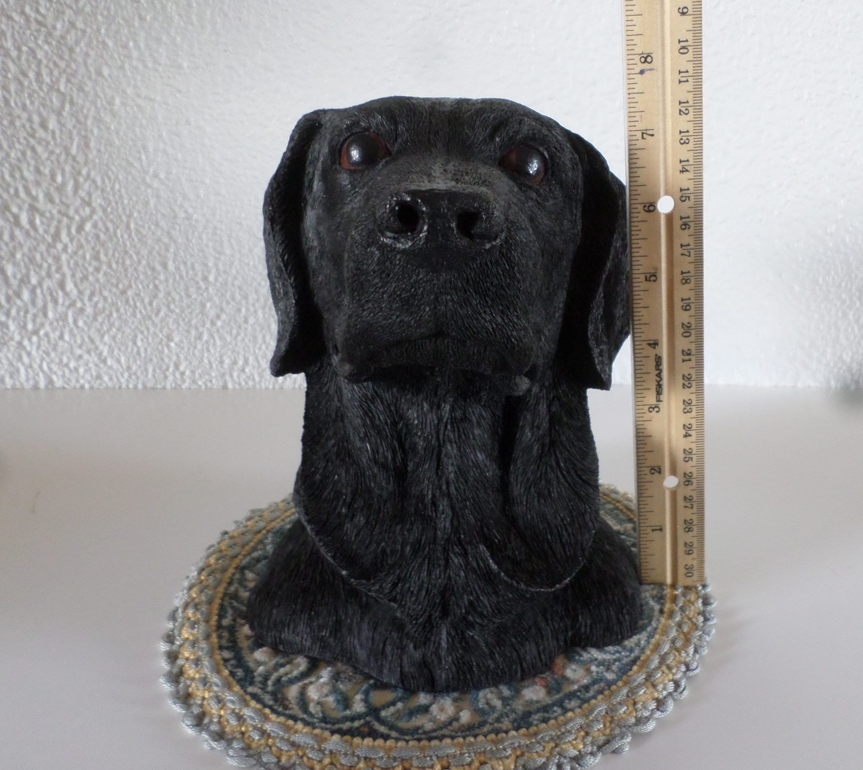 Vintage Black Labrador Head Dog Bust 1983 Miranda - Etsy