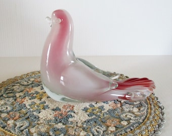 Pink Glass Bird - Etsy