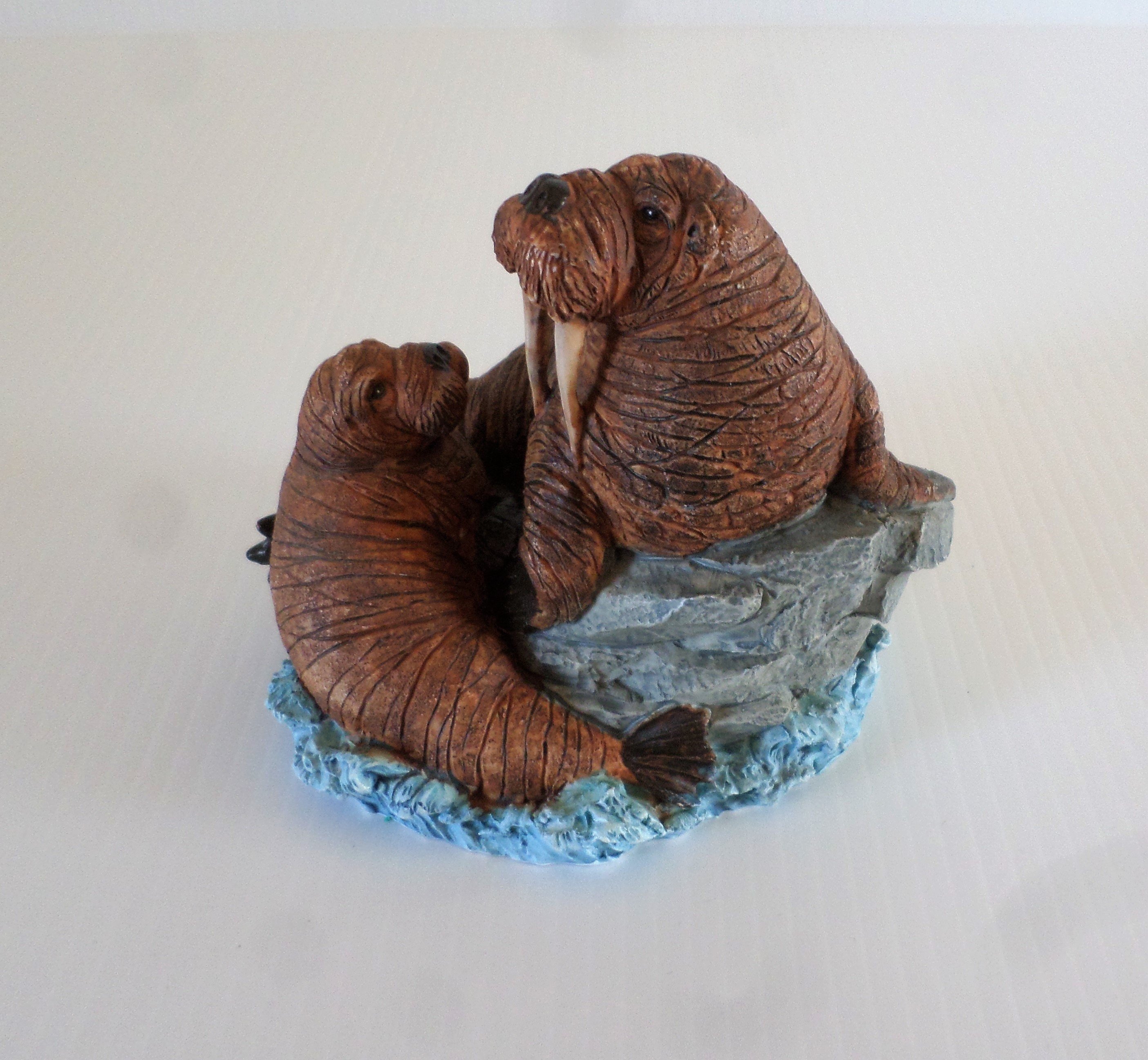 Walrus and Pup Figurine Russ Berrie Oceana Collection - Etsy