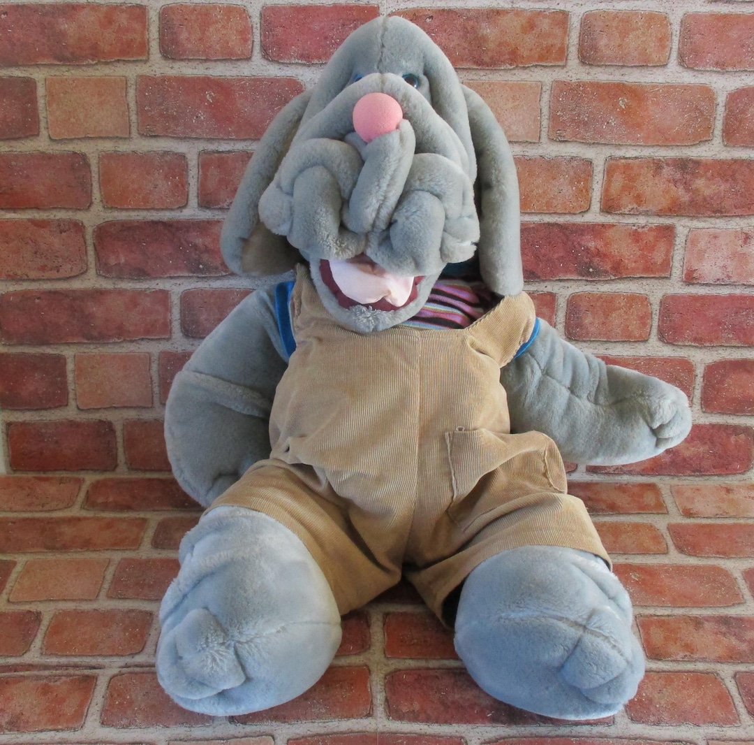 Extra Large 1981 Ganz Bros Mr. Wrinkles Dog Puppet, Original Clothes ...