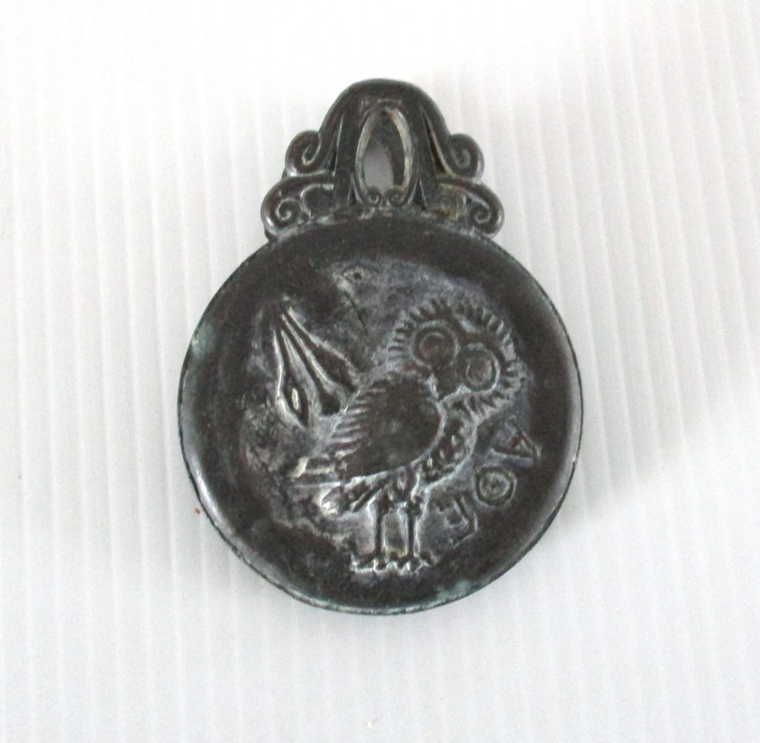 Vintage Cast Metal Athena AOE Owl Memo Holder, Recipe Holder, Note ...