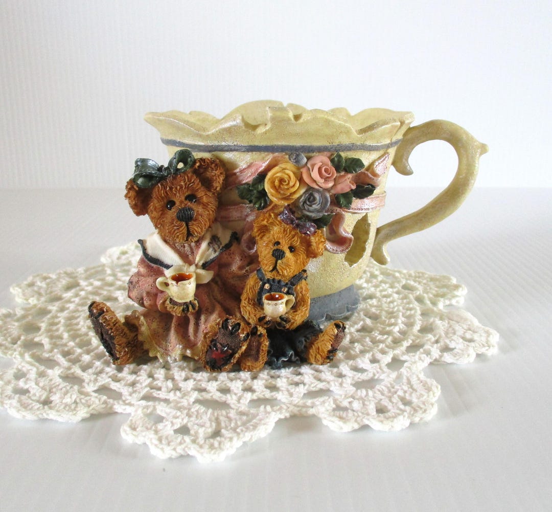 Vintage Boyds Bears and Friends Tea Cup Tealight Candle Holder, Ms ...