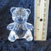 Vintage Miniature Oneida Crystal Teddy Bear Figurine, Small Glass Teddy ...