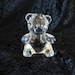 Vintage Miniature Oneida Crystal Teddy Bear Figurine, Small Glass Teddy ...