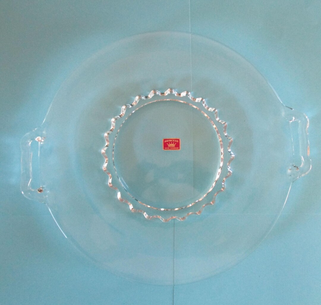 Vintage Viking Princess Glass Serving Platter, Clear Glass - Etsy