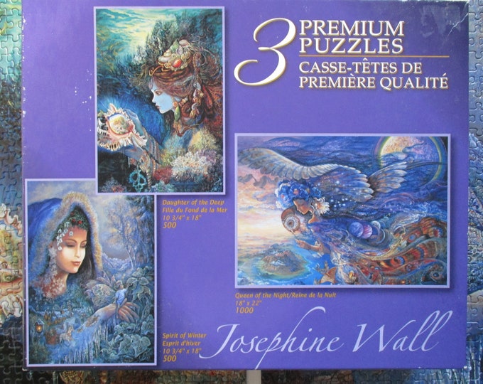 2004 Roseart 3 Puzzles, Josephine Wall, Spirit of the Deep (500 Pcs ...