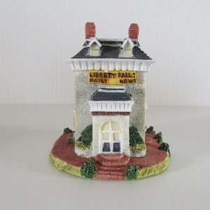 1993 Liberty Falls House Figurine, Daily News Office and Plant, the ...