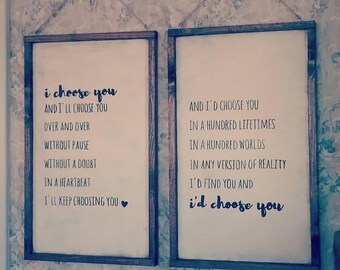 I choose you sign | Etsy