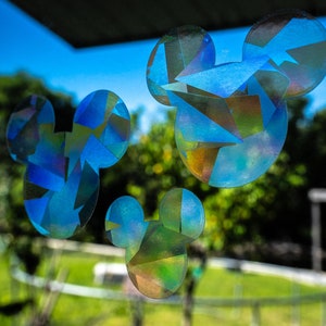 DISNEY Window Clings, Mickey Mouse Ears, Suncatcher Sticker, Pack of 3 ...