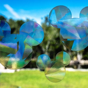 DISNEY Window Clings, Mickey Mouse Ears, Suncatcher Sticker, Pack of 3 ...