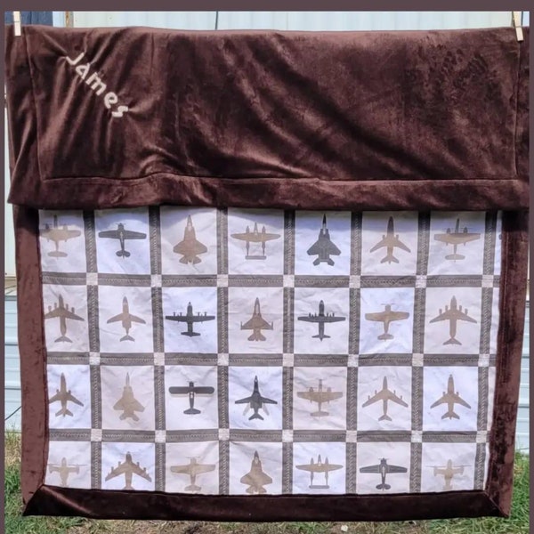 Airplane Quilt - Etsy