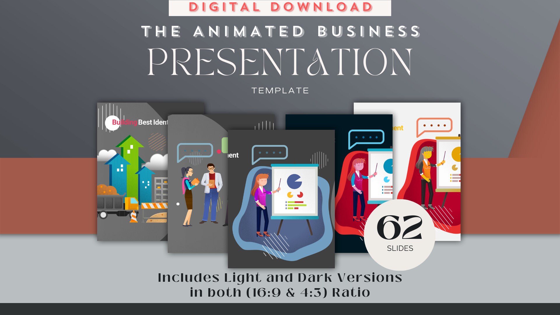 Animated Powerpoint Presentation Template, Creative Modern Business ...