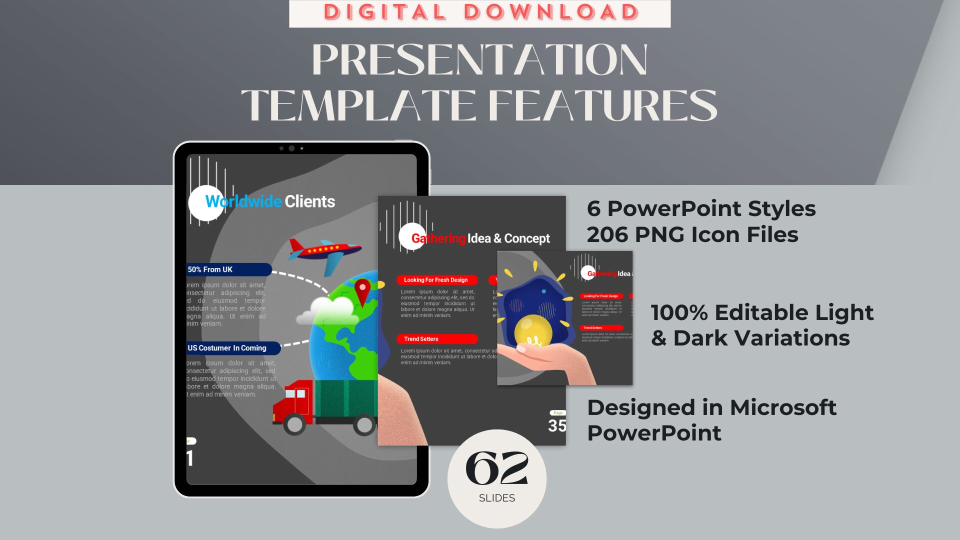 Animated Powerpoint Presentation Template, Creative Modern Business ...