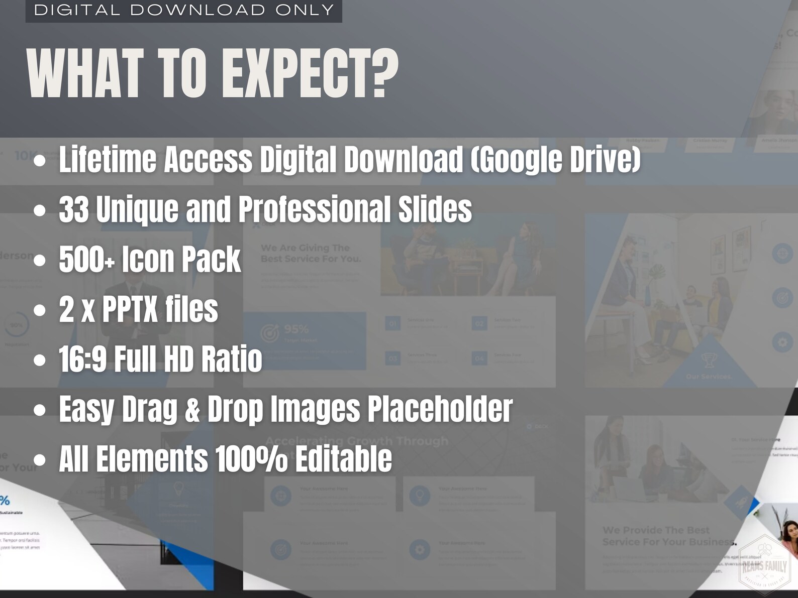 33 Slide Deck Business Pitch Presentation Powerpoint Template ...