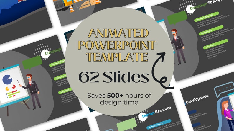 Animated Powerpoint Presentation Template, Creative Modern Business ...