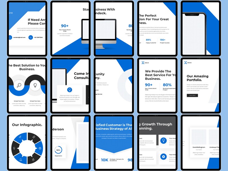 33 Slide Deck Business Pitch Presentation Powerpoint Template ...