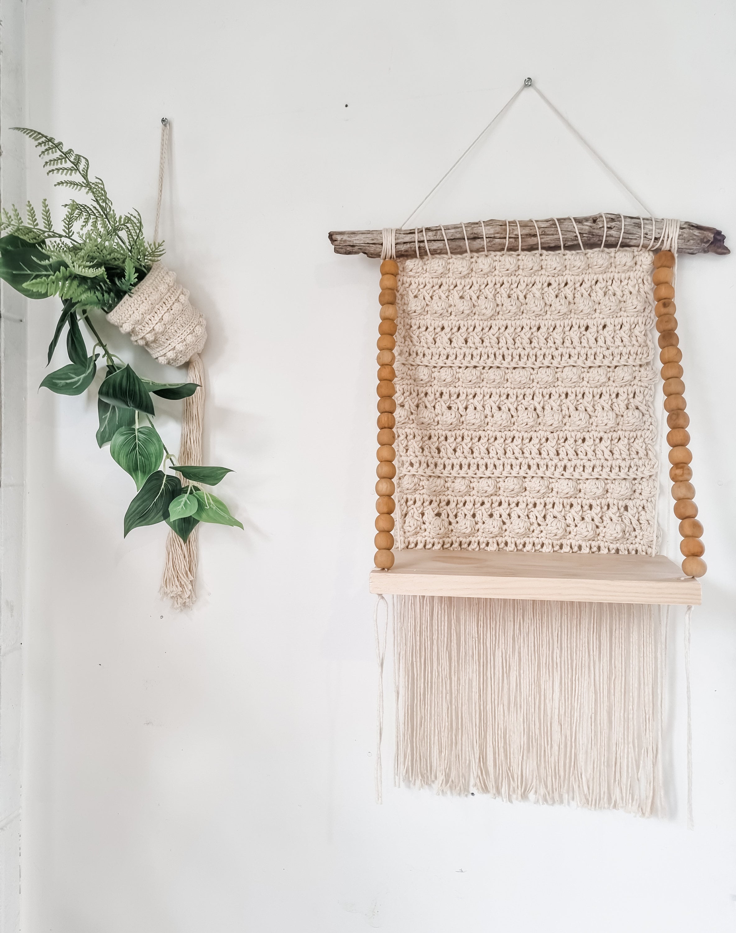 DIGITAL CROCHET PATTERN // Crochet Wall Hanging Shelf // - Etsy