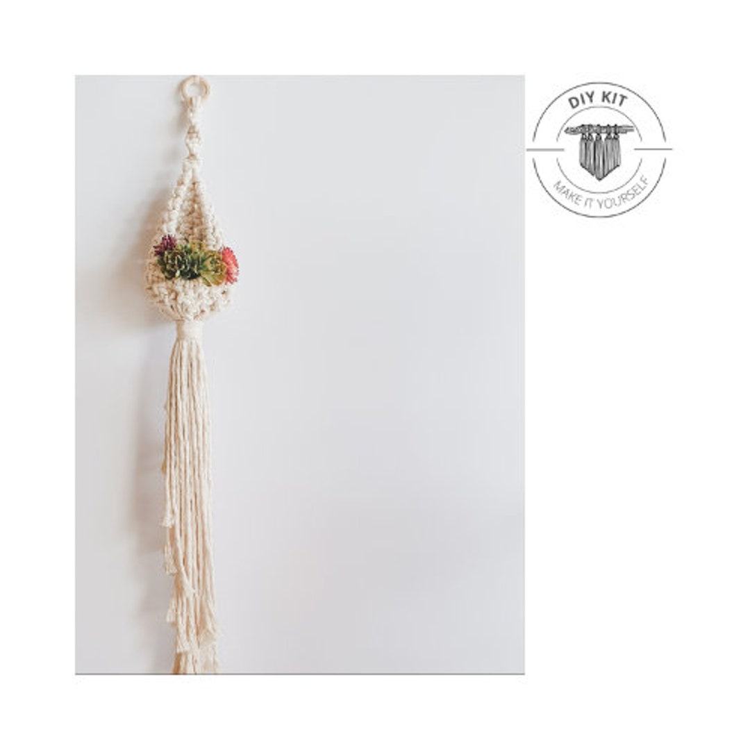 DIY KIT Macrame Hanging Pod // Succulent Pod // Macrame Plant - Etsy ...