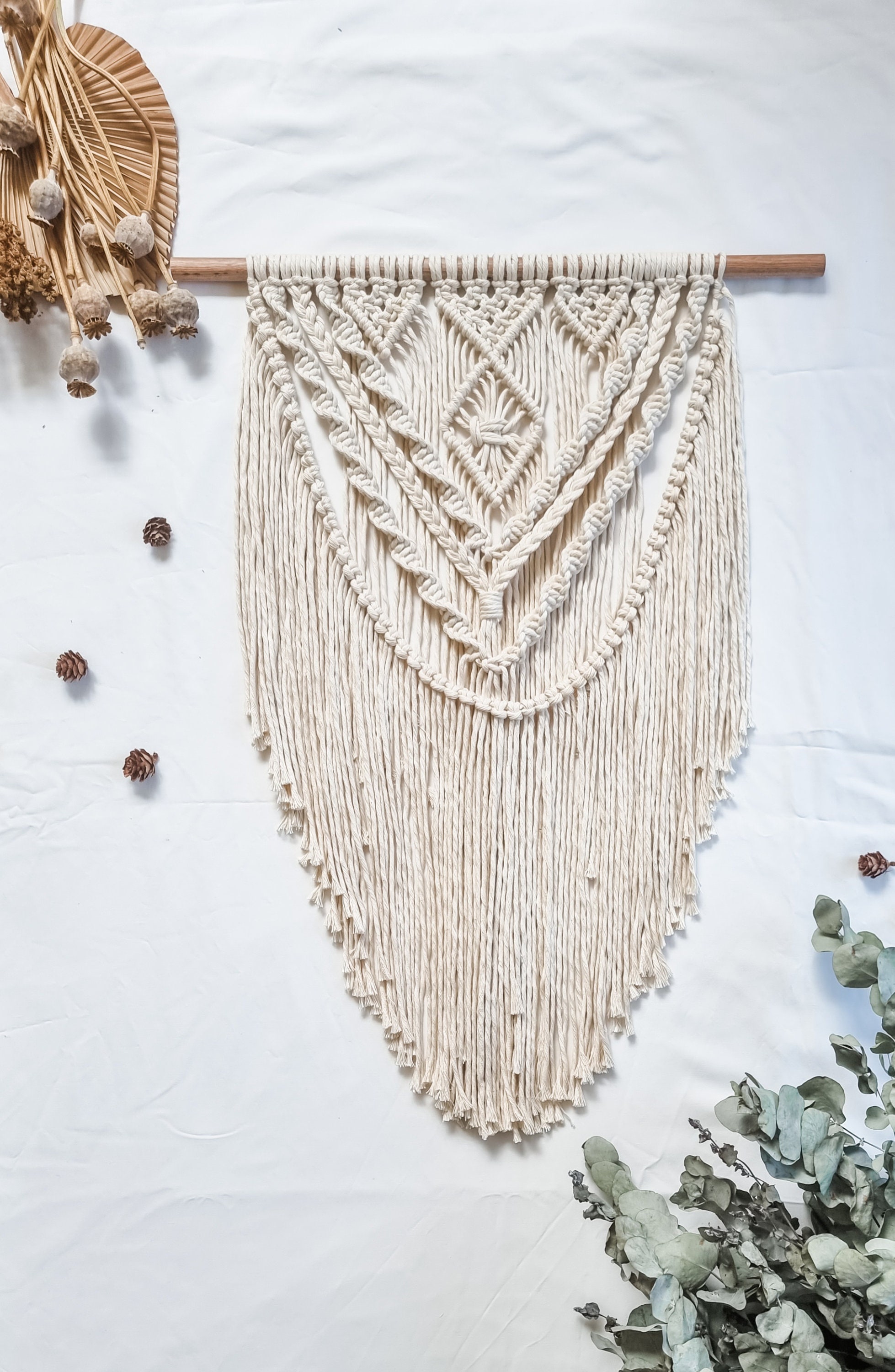 PDF Pattern Macrame Large Wall Hanging // Macrame Intermediate - Etsy