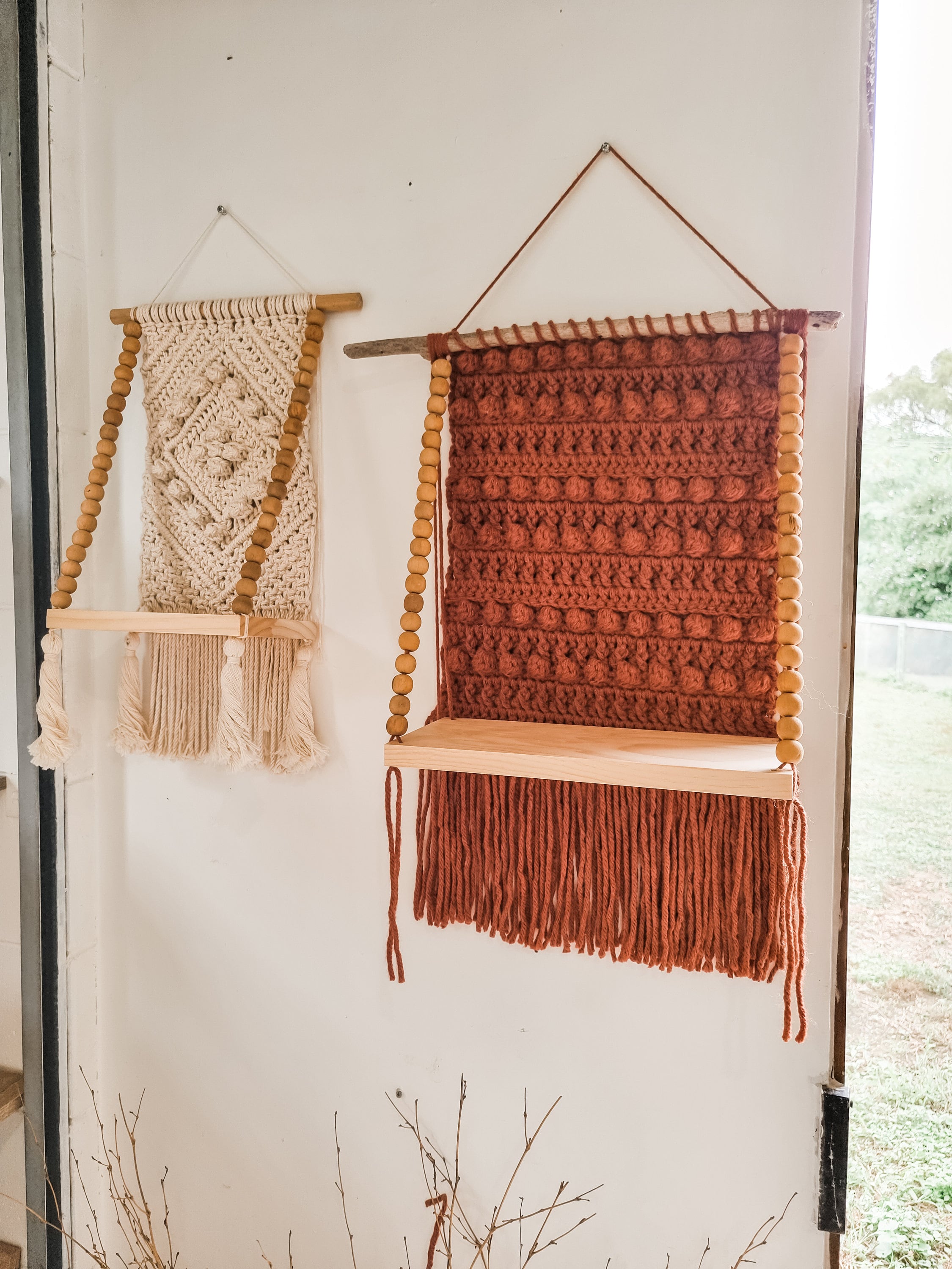 DIGITAL CROCHET PATTERN // Crochet Wall Hanging Shelf // - Etsy