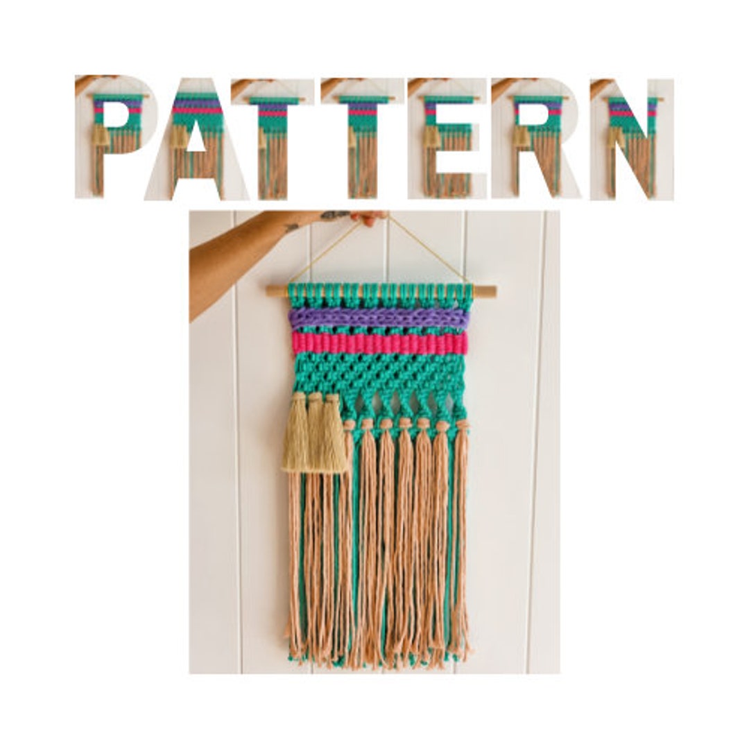 Macrame Weave Pattern // Beginners Pattern - Etsy
