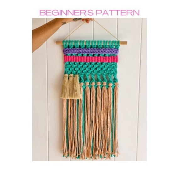 Macrame Weave Pattern // Beginners Pattern - Etsy