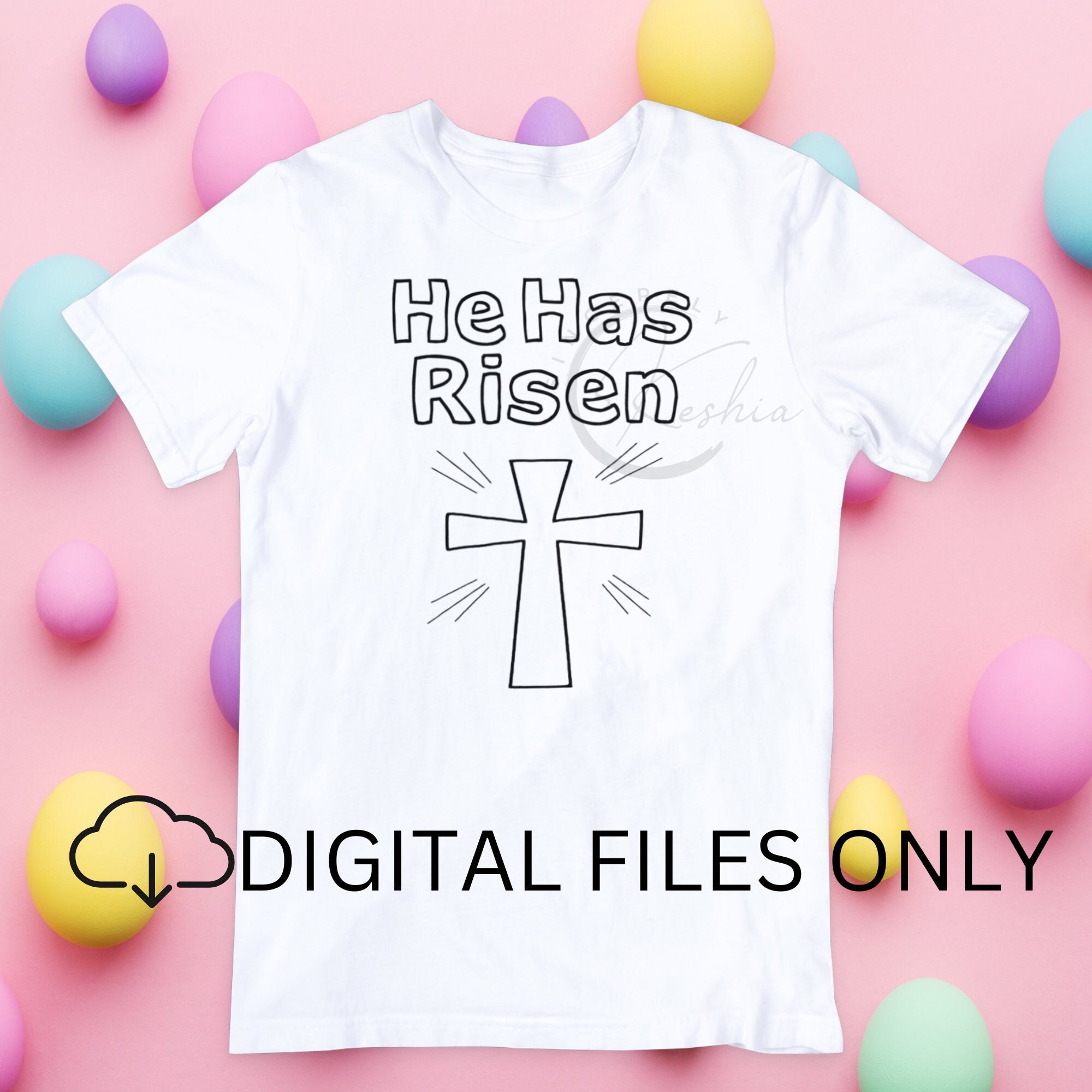 He Has Risen - SVG, PNG,& Mockup Digital Download, Easter Svg ...