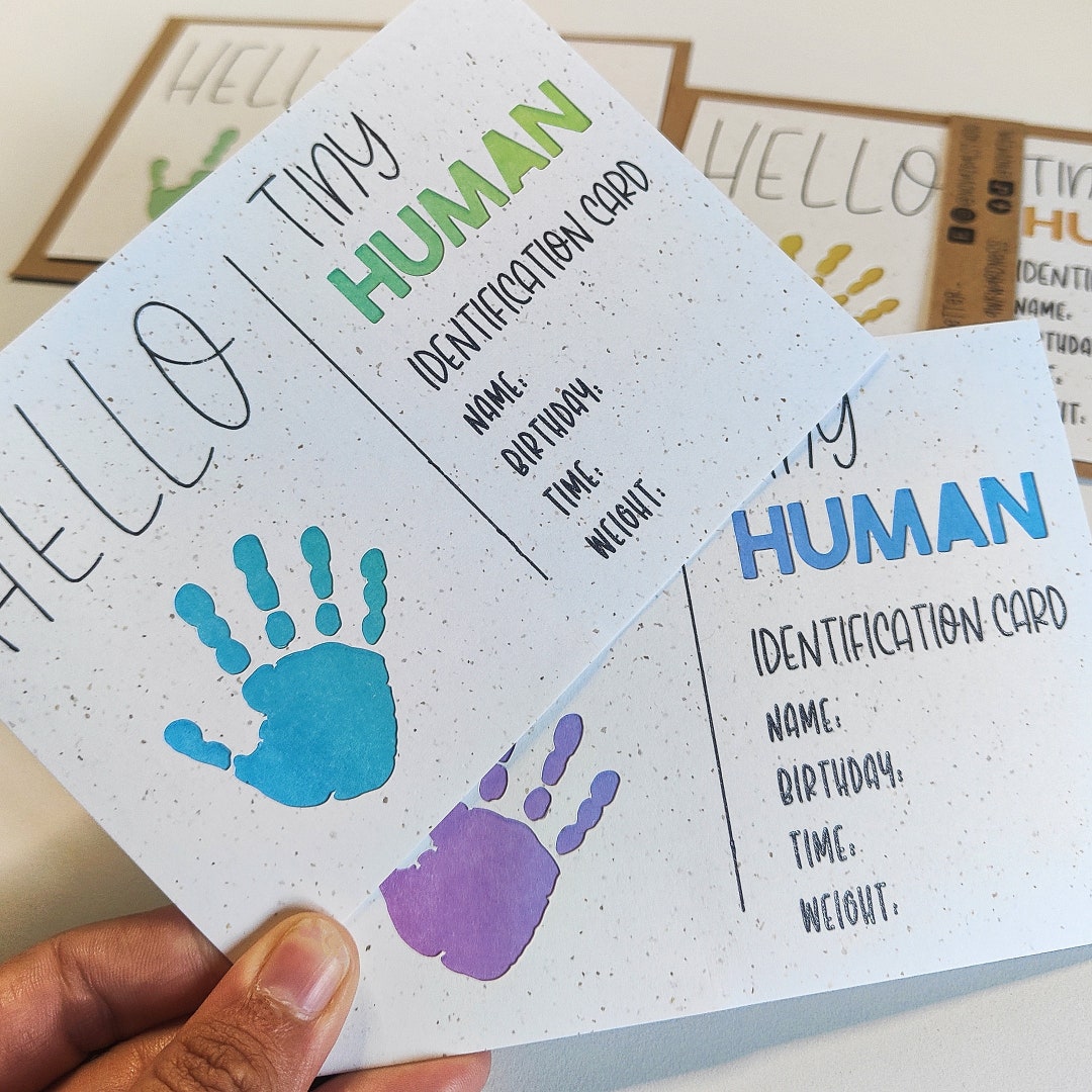 Birth Stats Card, Keepsake Baby Girl Card, Greetings Card New Baby ...