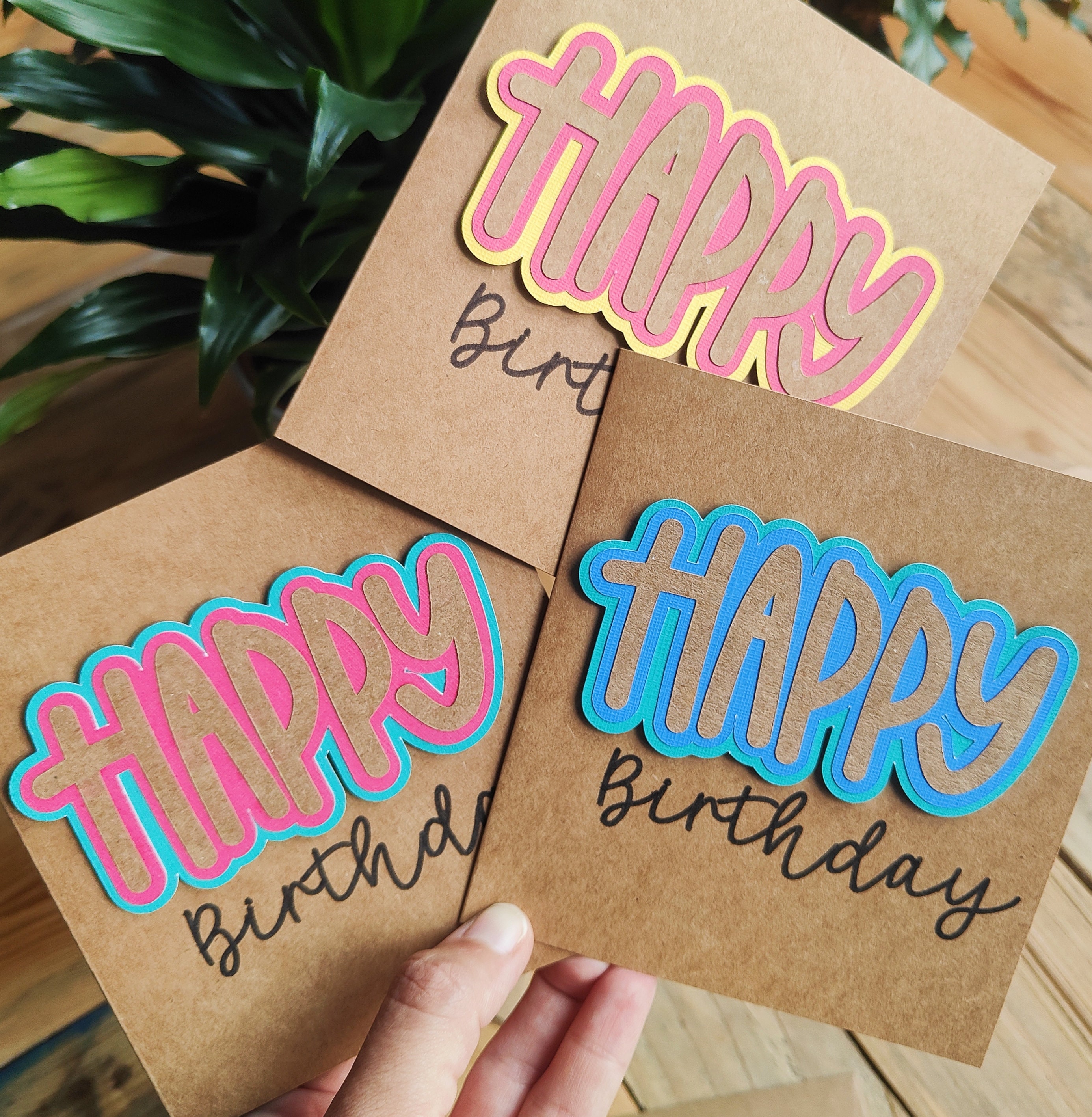 HAPPY Birthday Card Square Birthday Card for Her Congratulations to Him ...