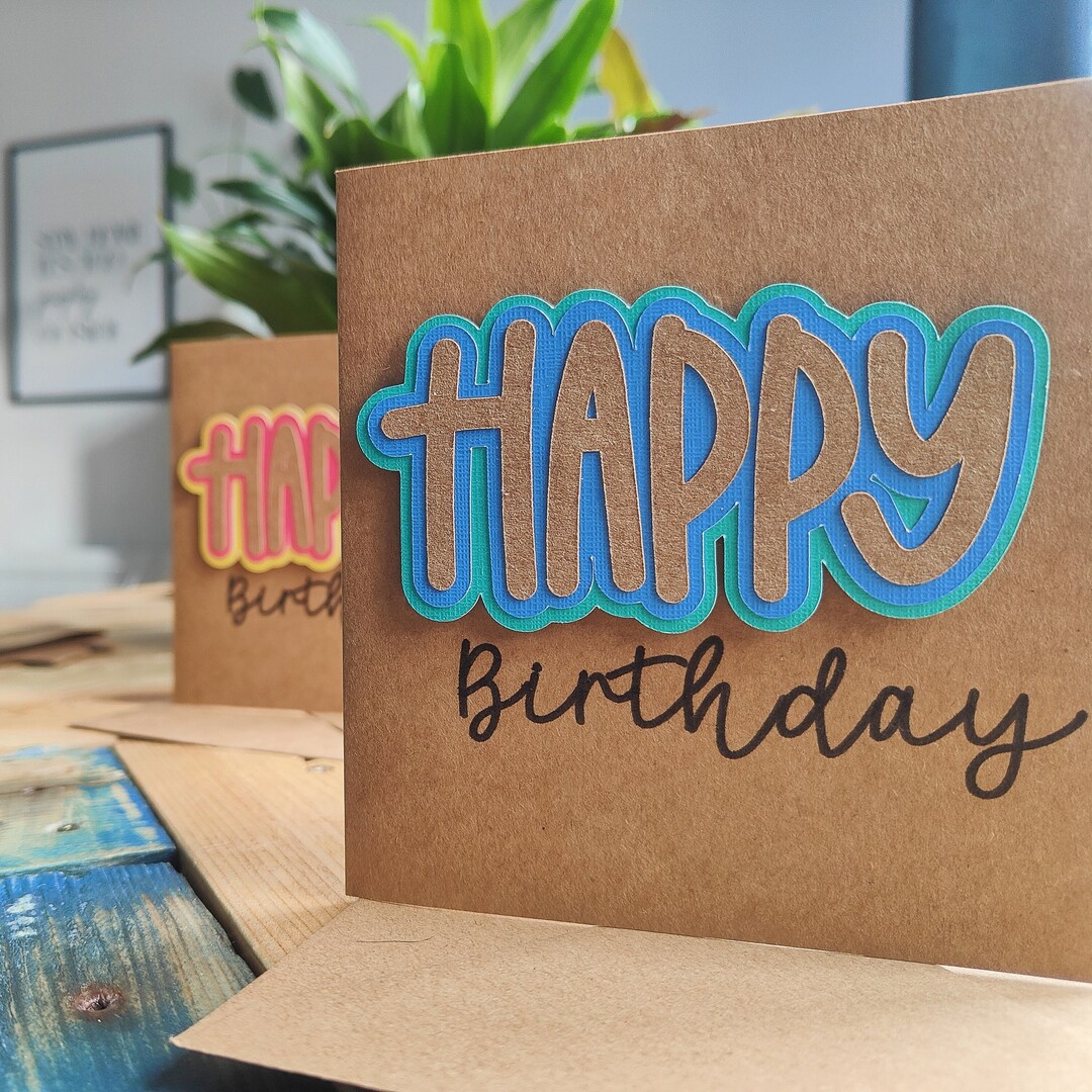 HAPPY Birthday Card | Square Birthday Card for Her | Congratulations to ...