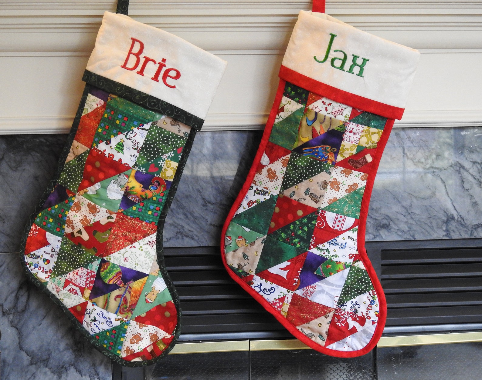 Handmade Personalized Christmas Stockings - Etsy