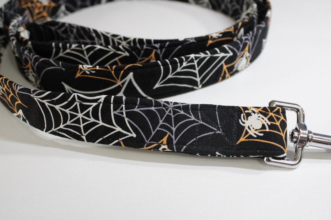 Glow in the Dark Spiders and Webs Dog Leash - Etsy